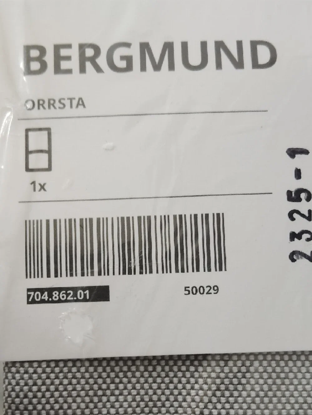 IKEA | Dining | Ikea Bergmund Chair Cover In Light Gray And White ...